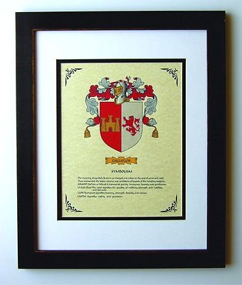 HERALDRY COAT OF ARMS ~ GALLEGOS FAMILY CREST ~ FRAMED | eBay