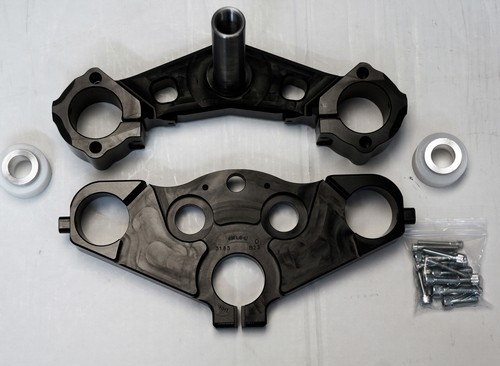 Hawg Halters HHI 49MM Bolt On Triple Trees Kit 23" Wheel Raked Harley ...