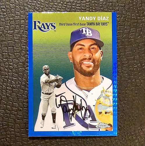 2023 Topps Chrome Platinum Anniversary - Yandy Diaz #163 Blue Prism ...