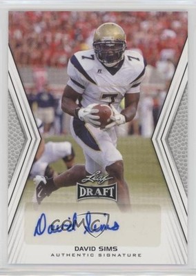 2014 Leaf Draft Auto David Sims #A-DS1 Auto 0v9 | eBay