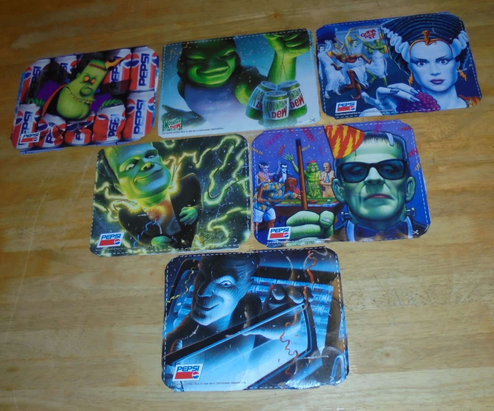 Universal Monster Pepsi 12 Pack Cut Out Frankenstein Bride Creature ...
