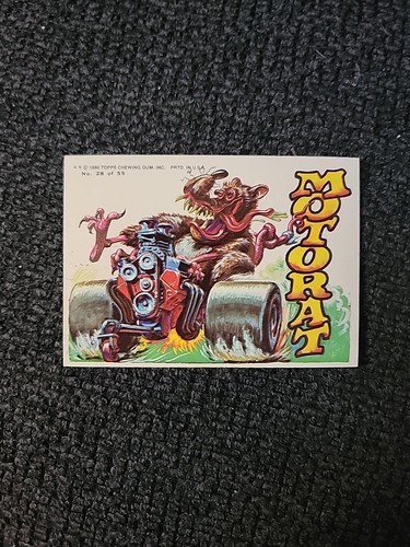 1980 Topps Weird Wheels - Motorat Card #28 - OC2456 | eBay