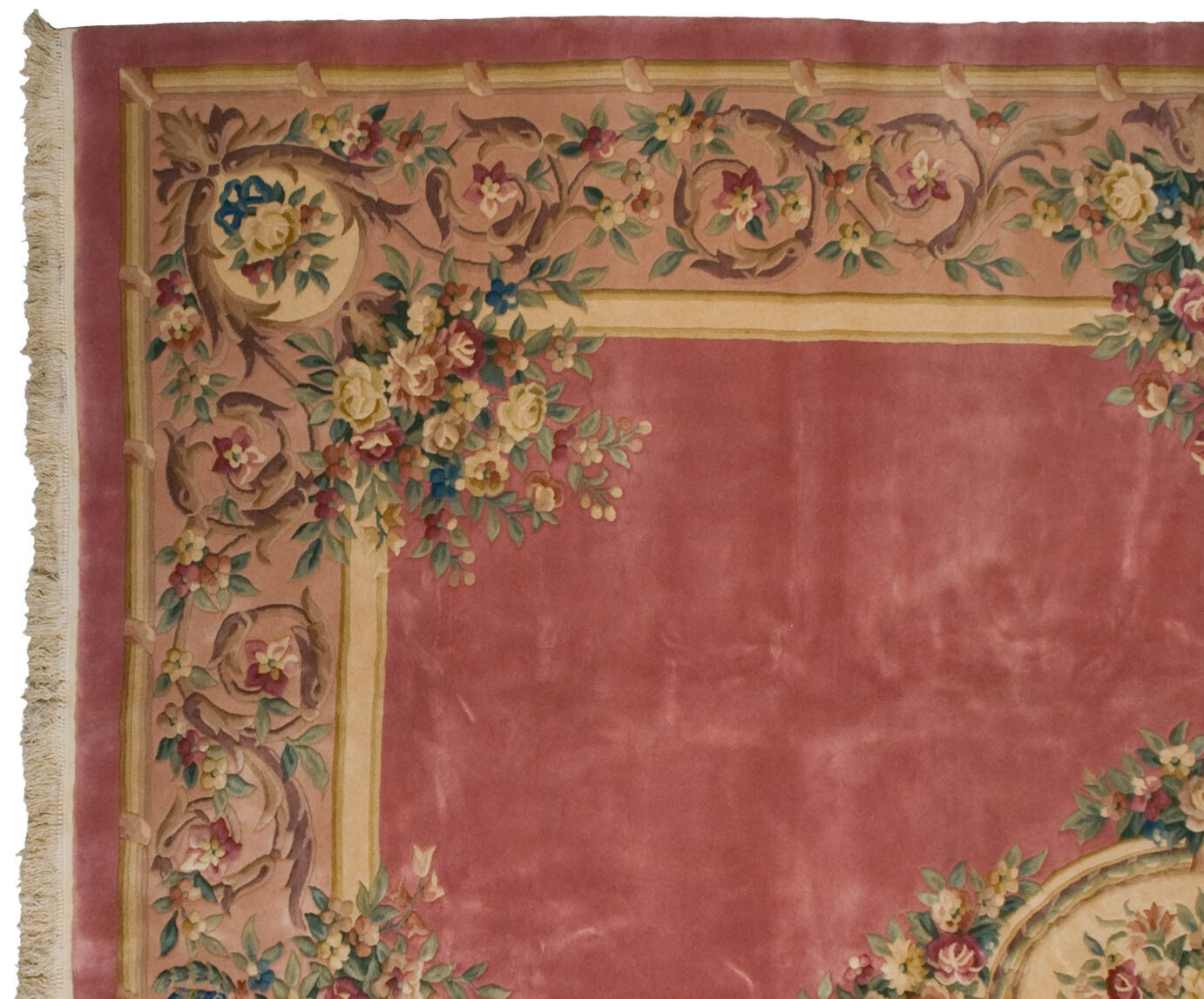 RRA 12x14 Pink / Rose Aubusson Rug Carpet Floral 29728 | eBay