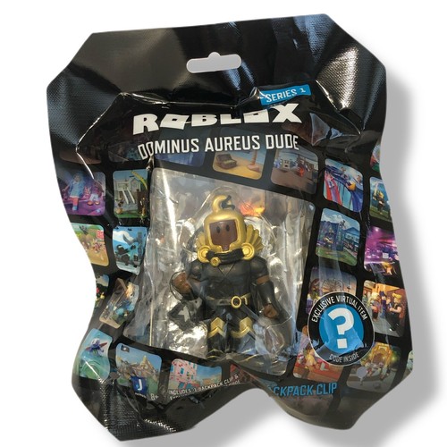 NEW Roblox Figure Series 1 Dominus Aureus Dude Code Inside Backpack ...