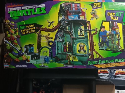 Playmates Toys Teenage Mutant Ninja Turtles: Secret Sewer Lair Action ...