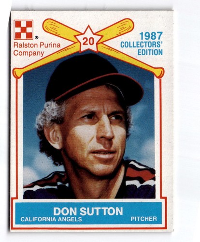 1987 Ralston Purina Don Sutton 6 California Angels | eBay