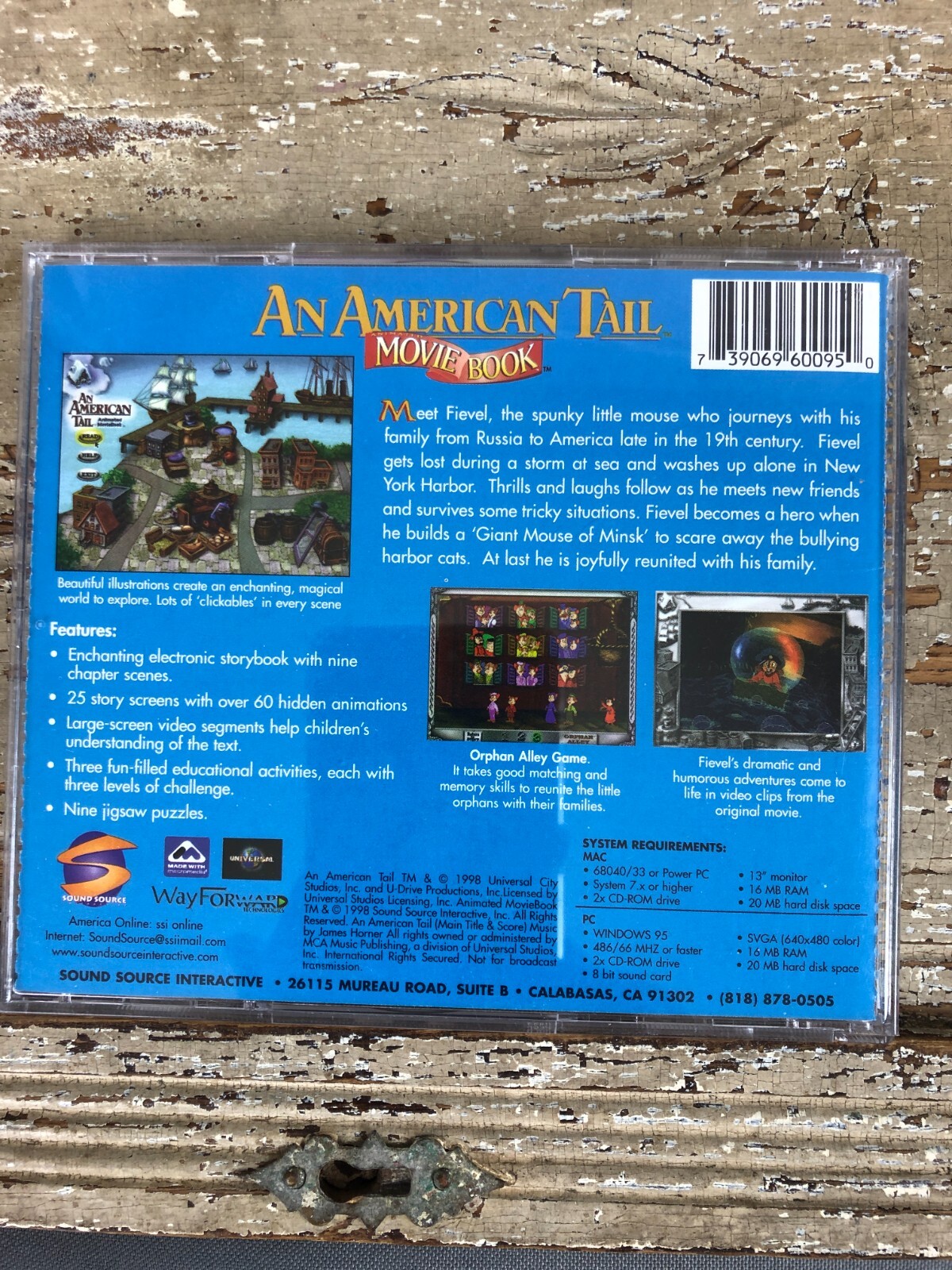 Sound Source An American Tail: Animated Movie Book for PC, Mac for sale ...