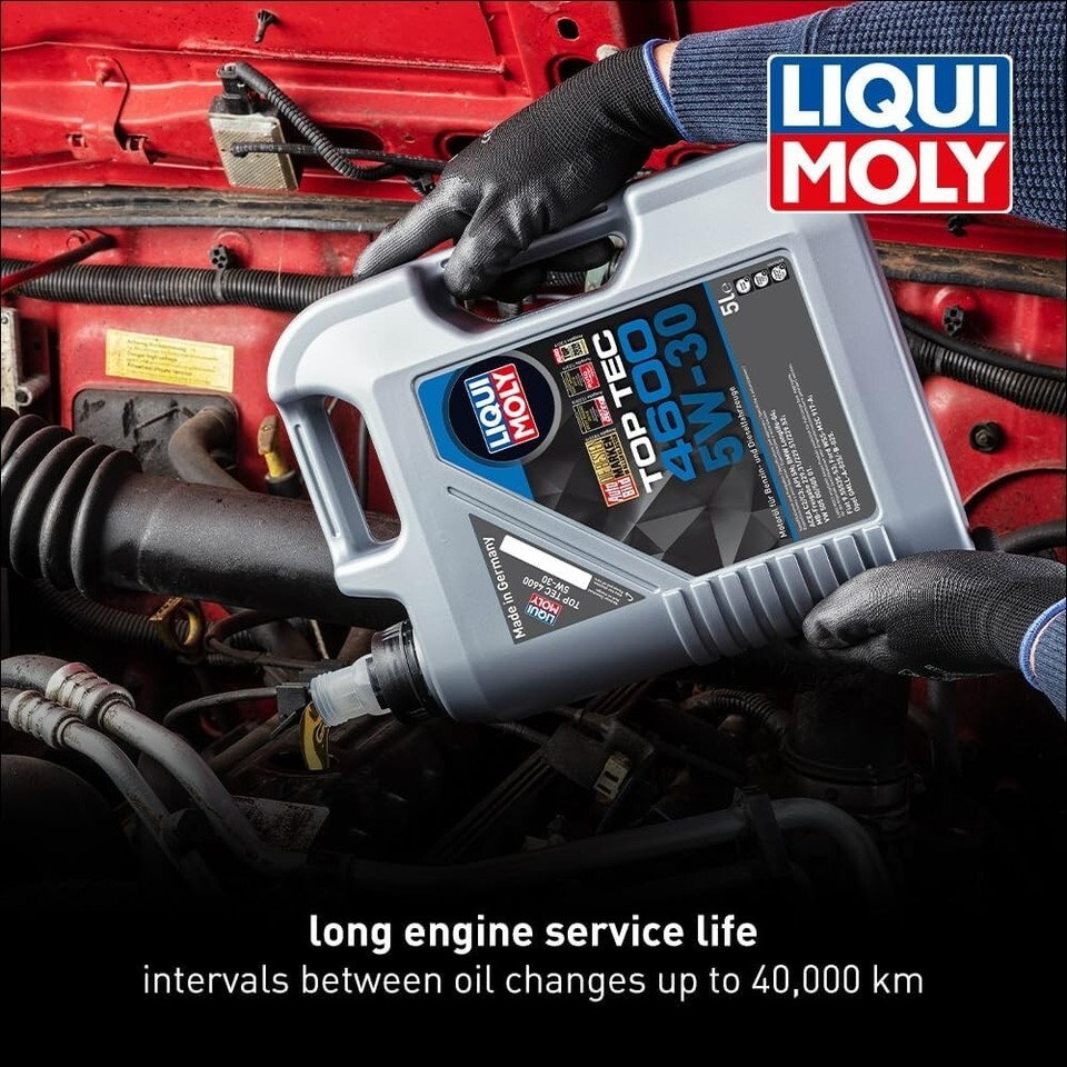 New Liqui Moly Top Tec 4600 German Engine Oil - 5W-30 Synthetic (5 ...