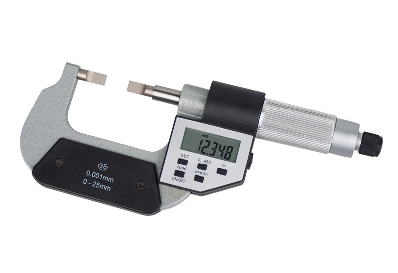 Digital Micrometer,0.001mm,Blade Knife Edge Thin Piece Micrometer,0 ...