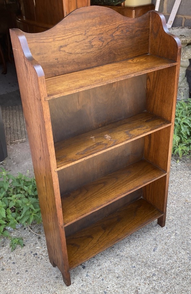 Vintage Antique Oak Bookcase | eBay UK