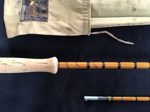 Vintage Hardy The Knockabout 9ft 6" split cane fly fishing Rod ...