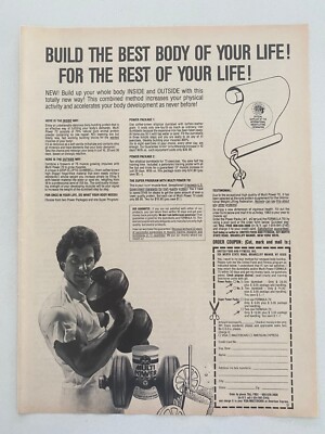 Multi Power 70 Animal Protein Powder Muscle Builder Vintage 1983 Print ...