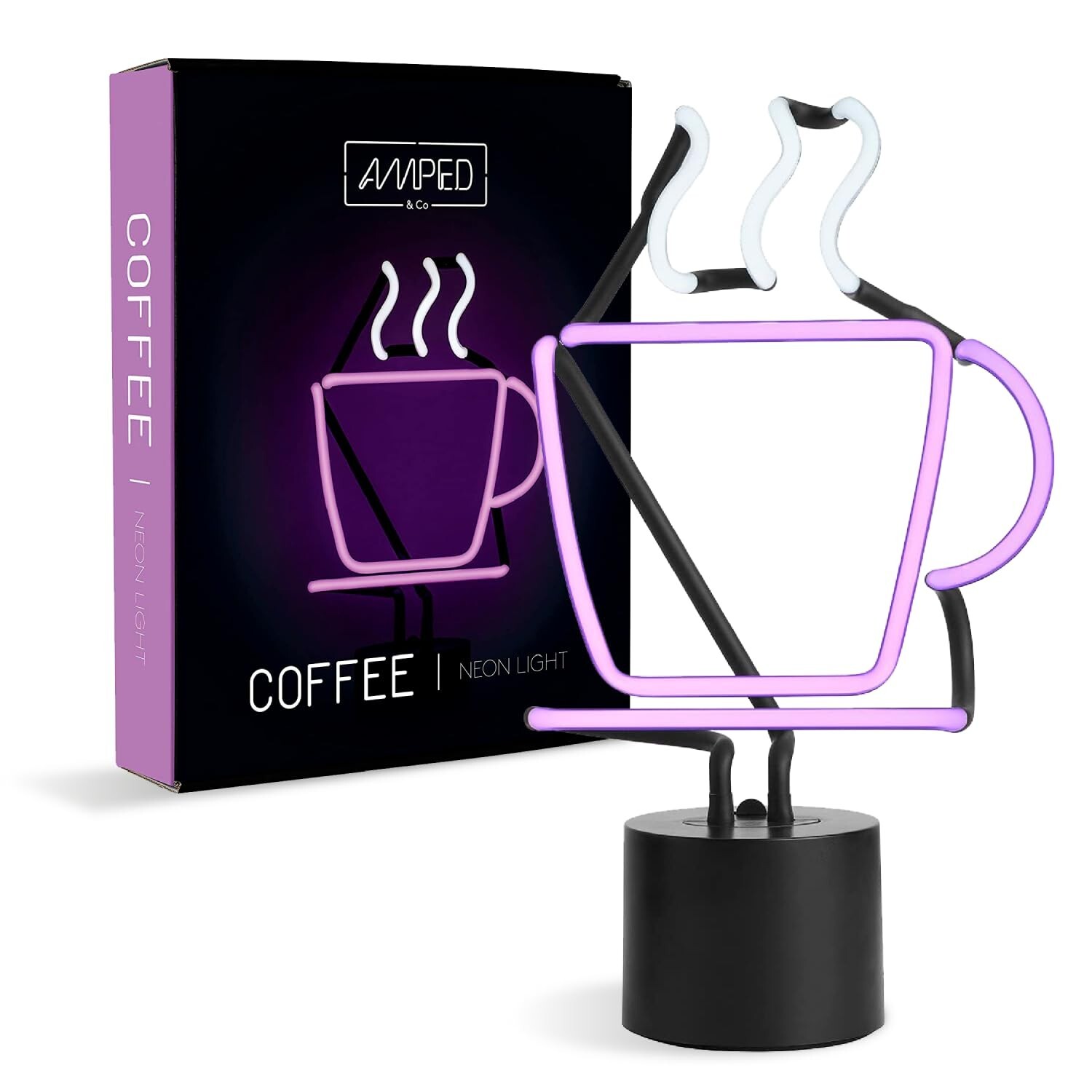 Amped & Co - Coffee Cup Neon Table Light, 14" x 8" - Coffee Bar ...