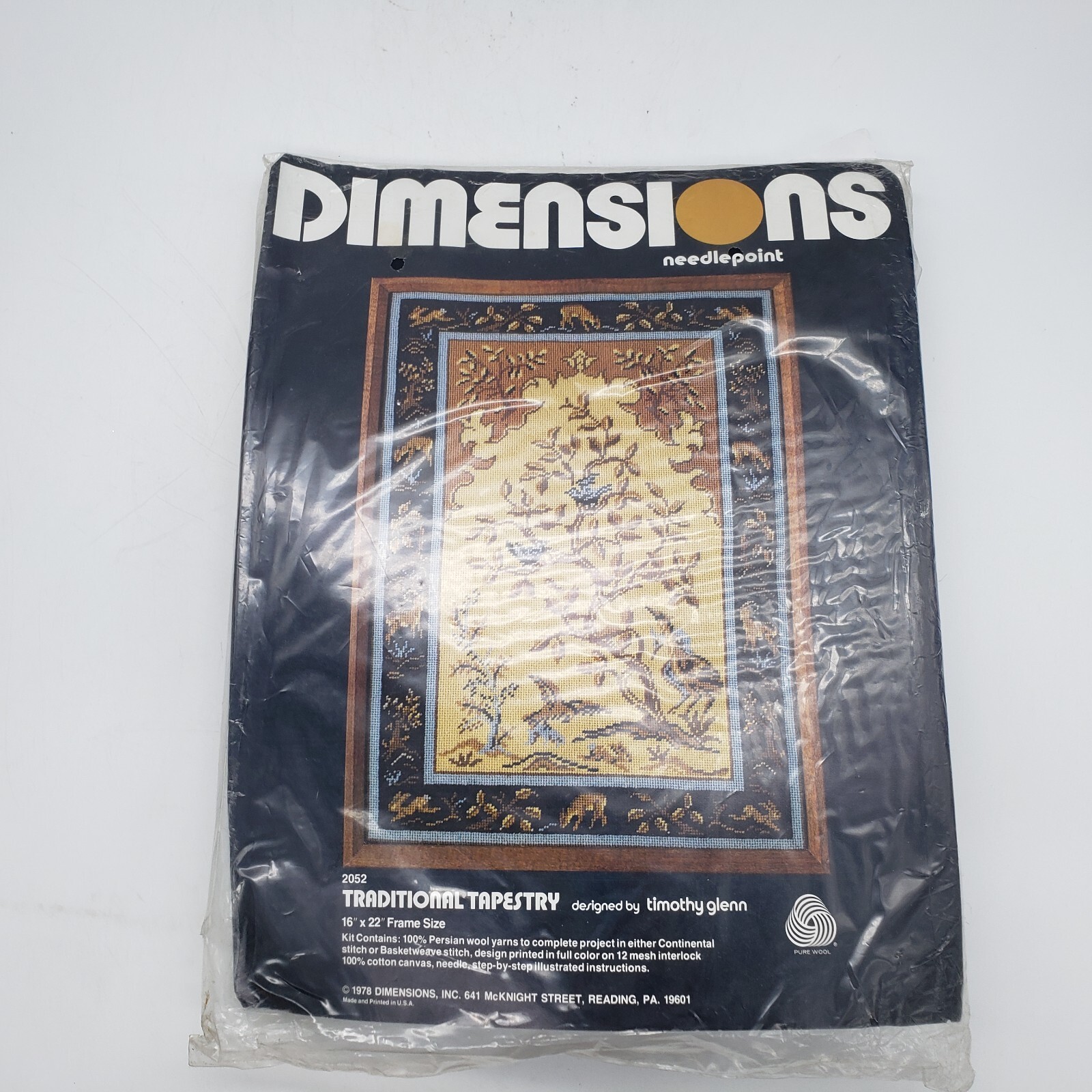 Dimensions Needlepoint TRADITIONAL TAPESTRY Bird Tree Kit 2052 Timothy ...