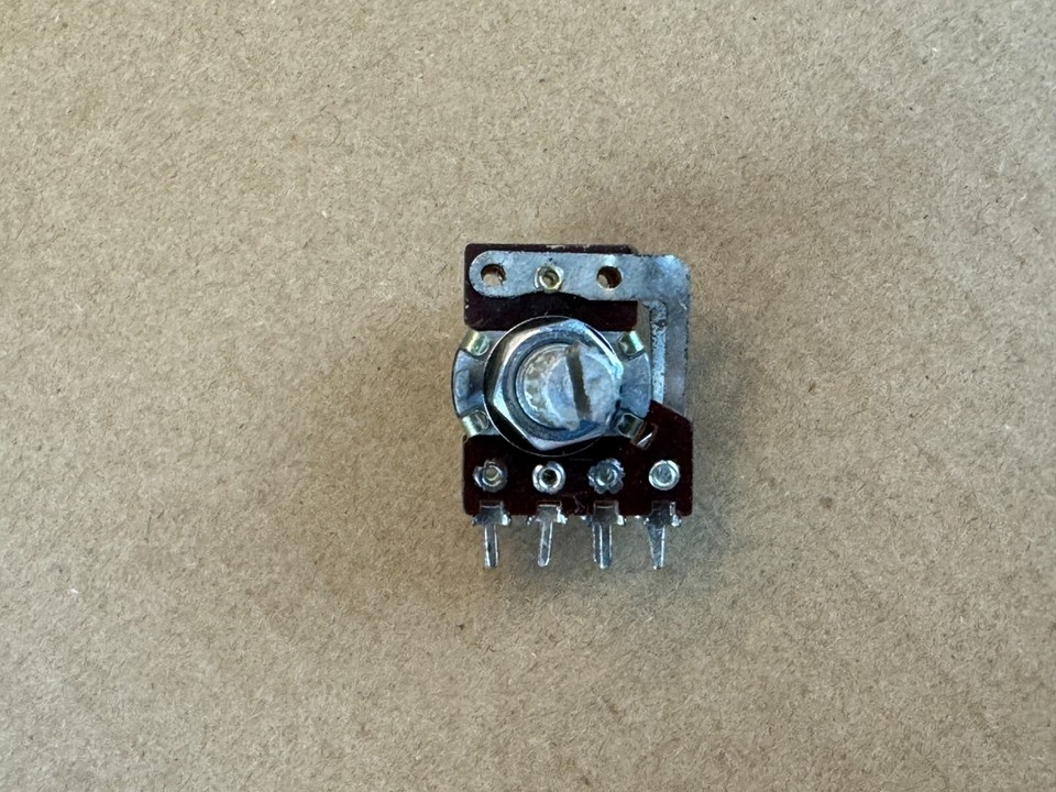 New 100k ohm Stereo Potentiometer Loudness Tap Long RIBBED SHAFT Amp ...