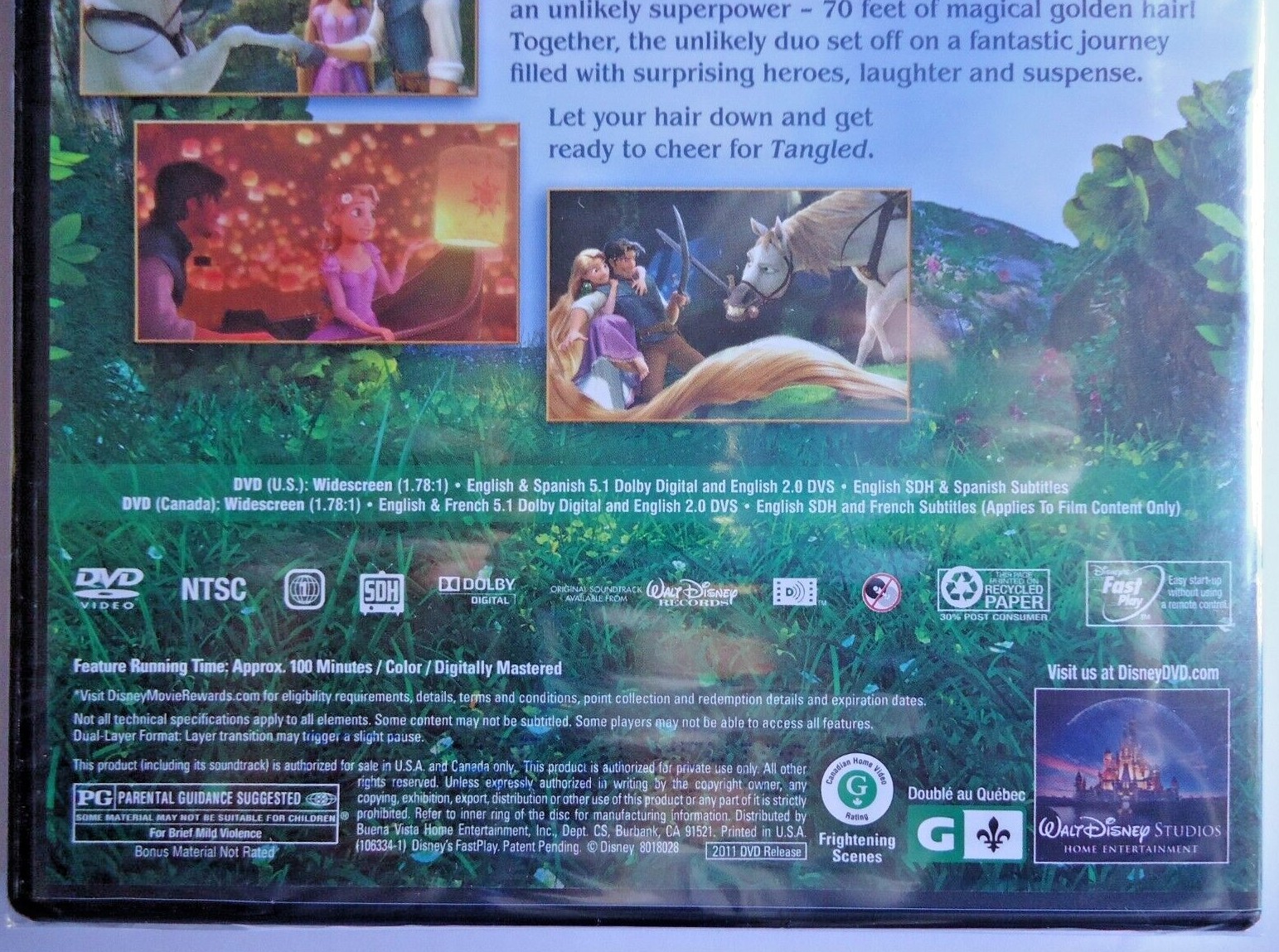 Tangled, Disney’s (DVD, 2011) – Brand New and Factory Sealed - Ships ...