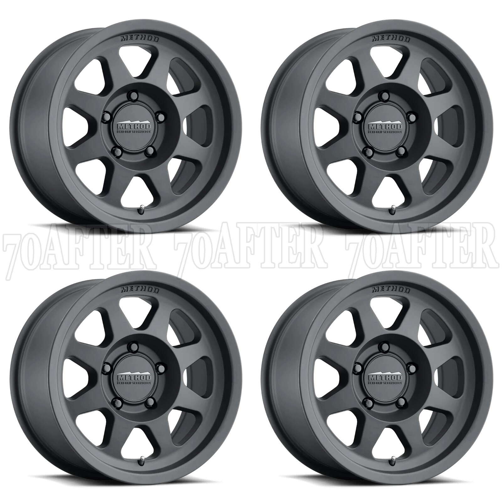 (4X) Method MR701 Bead Grip Wheels [17x7.5|5x130|ET:50|CB:78.1] Matte ...