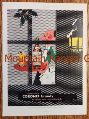 1951 Coronet V.S.Q. Brandy Paul Rand Alcohol Liquor Ad Color Plate ...