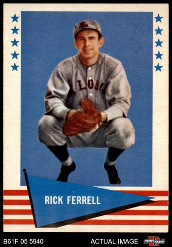 1961 Fleer #105 Rick Ferrell Browns HOF 6.5 - EX/MT+ | eBay