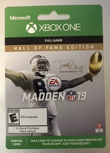 Madden 19 Xbox One NFL Terrell Owens Hall Of Fame Edition Collectible ...