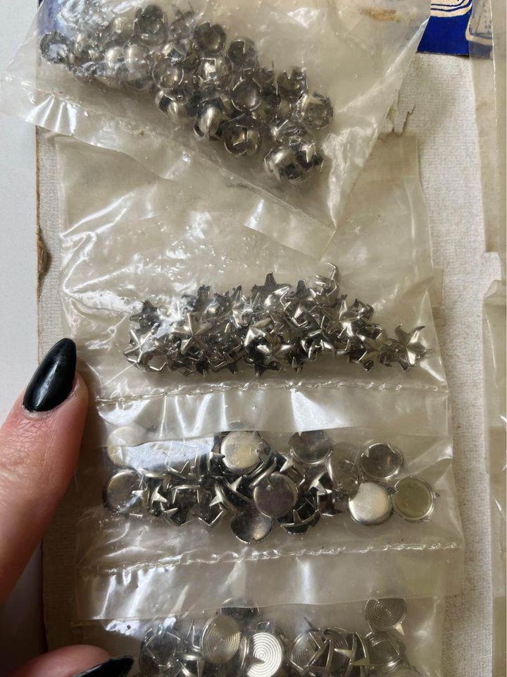 Vintage 1970s Stud Sheet NOS Metal Studs for Clothing Fabric ...