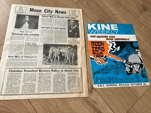 Moon Zero Two,original 1969 promotional newspaper.Catherine Schell ...