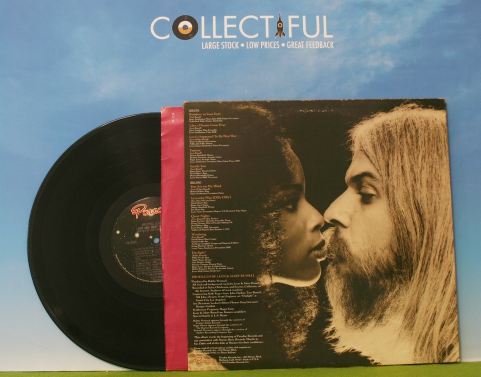 LEON & MARY RUSSELL - WEDDING ALBUM - PARADISE 1976 *EX* VINYL LP ...