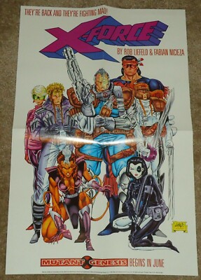 X-Force Mutant Genesis Comics Promo Poster | eBay