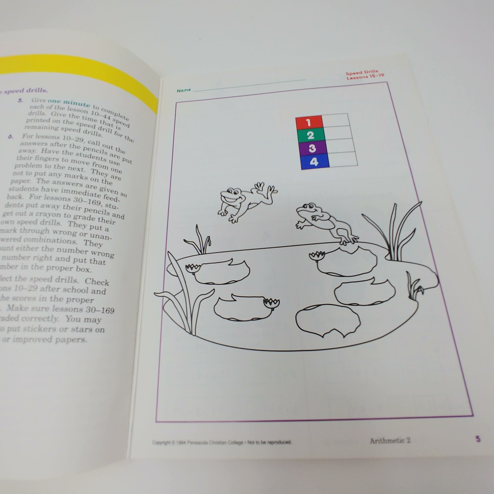 A Beka Abeka Arithmetic 2 Curriculum Teacher Guide and Tests and Speed ...