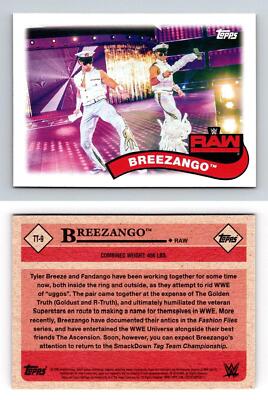 Breezango #TT-9 WWE Heritage 2018 Topps Tag Teams & Stables Trading ...