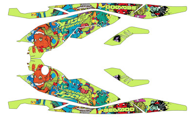 2024+ SEADOO SPARK TRIXX 3up graphics kit decals jet ski wrap ki D-Plu ...