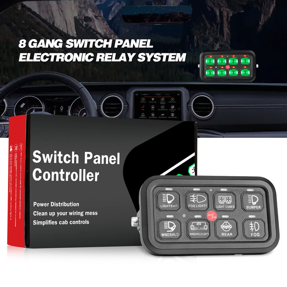 1 Set Rocker Toggle Switch Panel Lables Decal Stickers For Car Marine ...