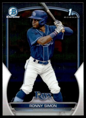 2023 Bowman Chrome Prospects Ronny Simon A110 Tampa Bay Rays #BCP-112 ...