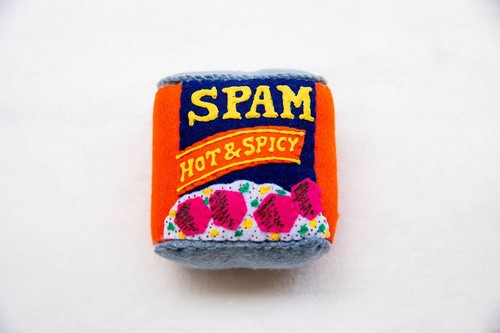 LUCY SPARROW Hot & Spicy SPAM Art FELT Sculpture SIGNED Limited! | eBay