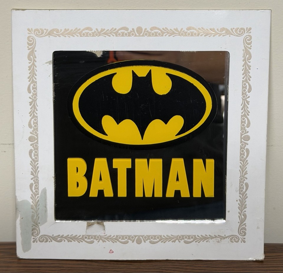 Vintage Lot Of Two Different Batman Carnival Glass Mirrors Fair Prize ...