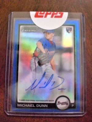 Michael Dunn 2010 Bowman Chrome Blue Refractor Signed SEALED #/250 | eBay
