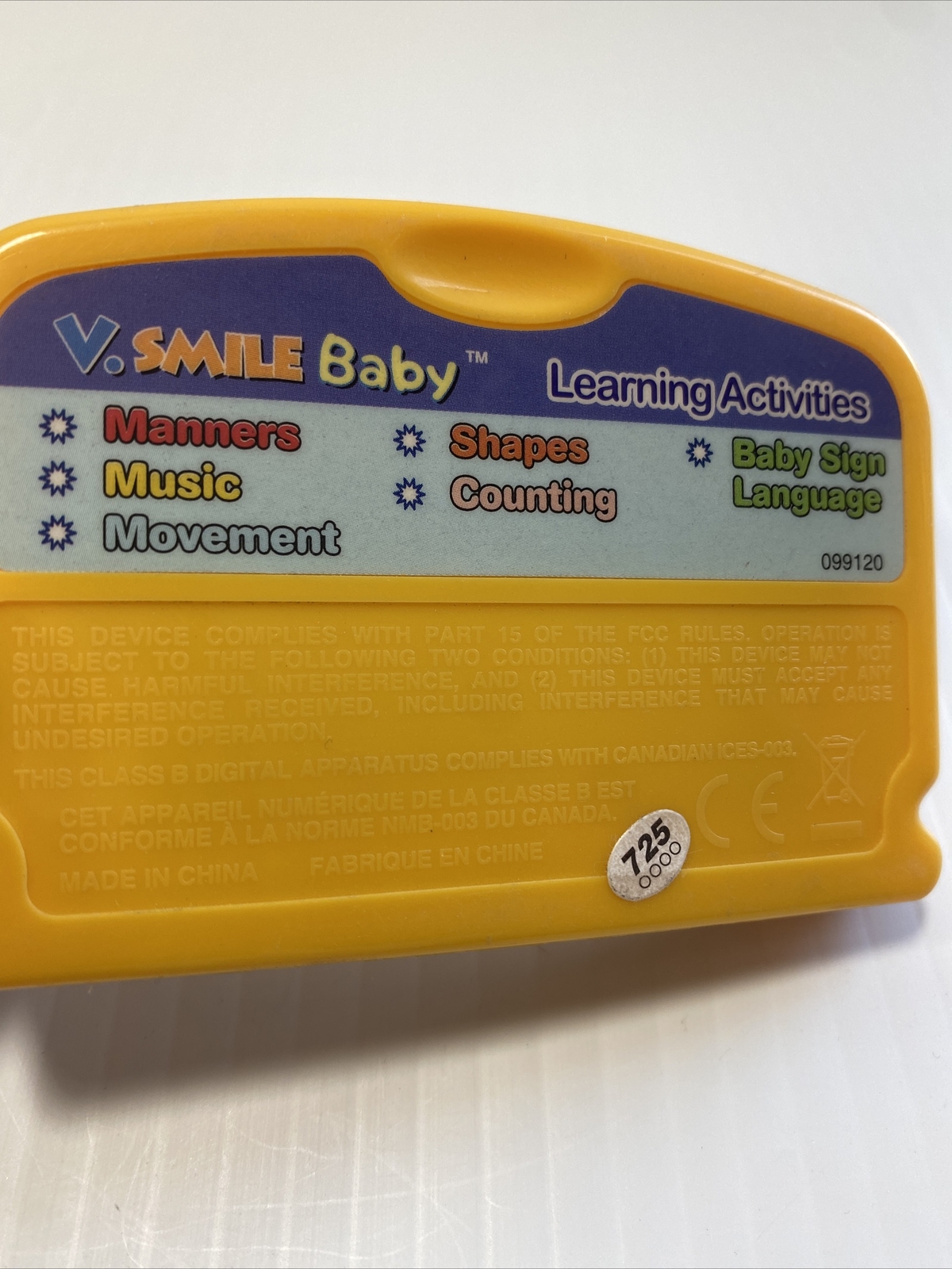 Vtech V Smile Baby Barney Cartridge 2007 Learning Activities Shapes ...
