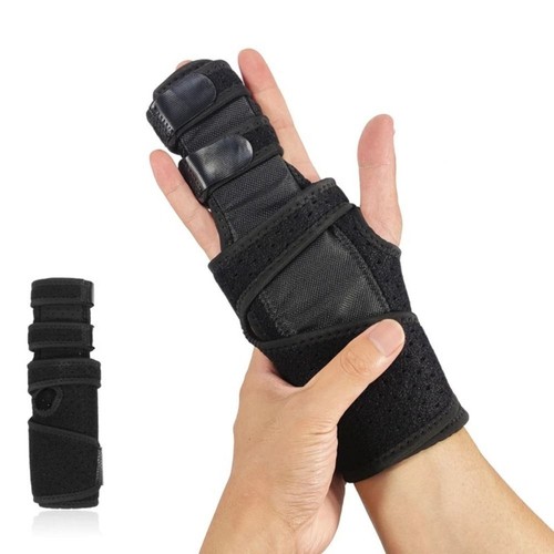 Left/Right Double Fingers Splint Adjustable Stabilizer Wrap Ring ...