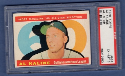 1960 TOPPS BASEBALL #561 AL KALINE ALL STAR PSA 6 EXMT | eBay