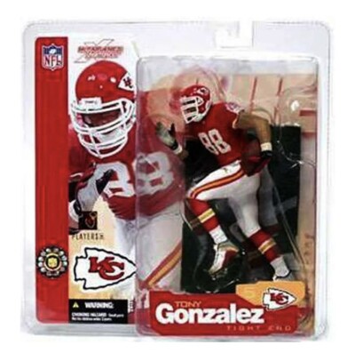 2002 Tony Gonzalez Kansas City Chiefs NFL Mcfarlane Figure Series 5 NIB ...