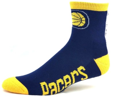 Indiana Pacers Basketball Navy & Gold with Line Down Ankle Deuce ...