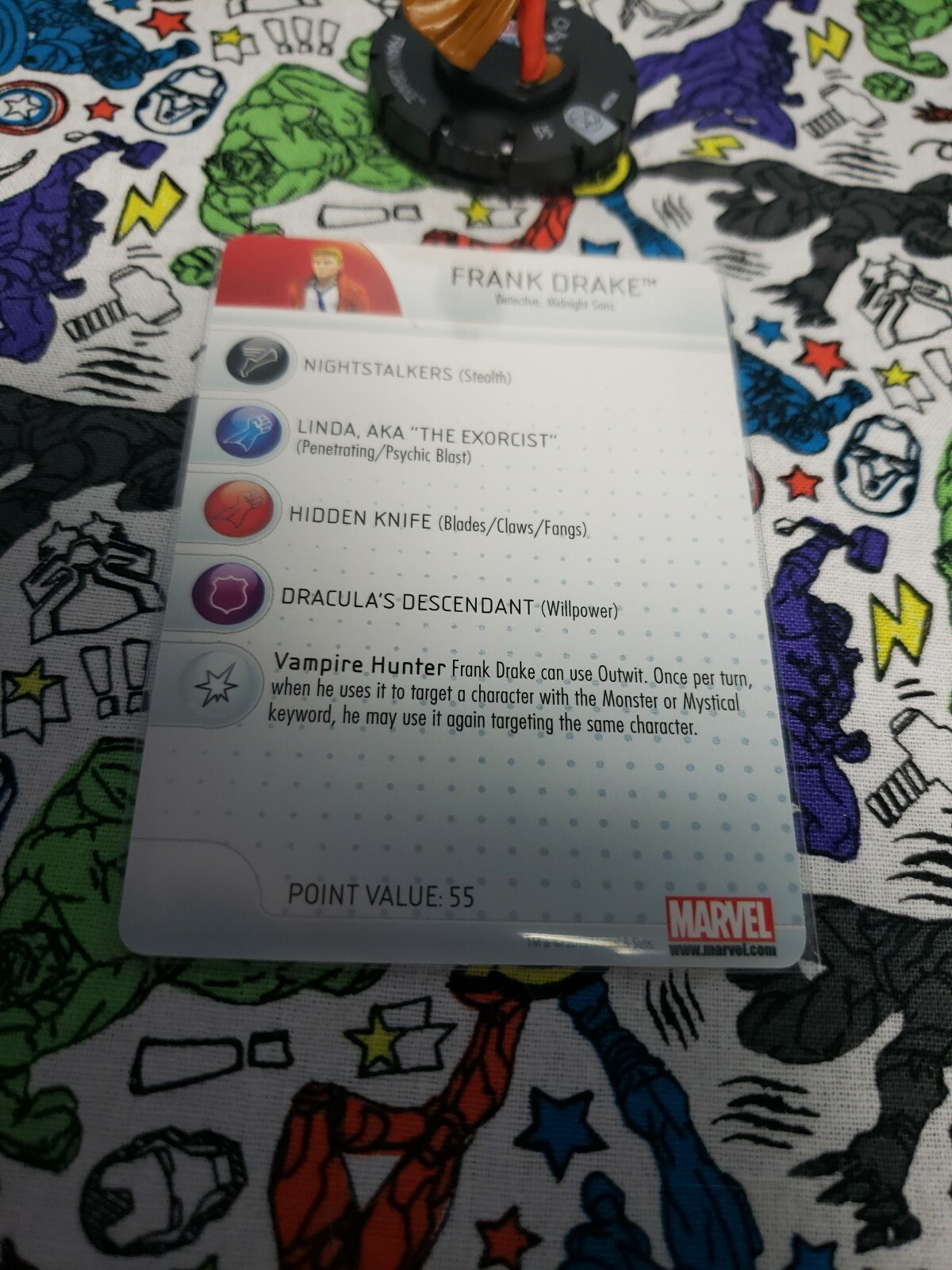 Heroclix Amazing Spider-Man set Frank Drake #013a Common figure w/card ...