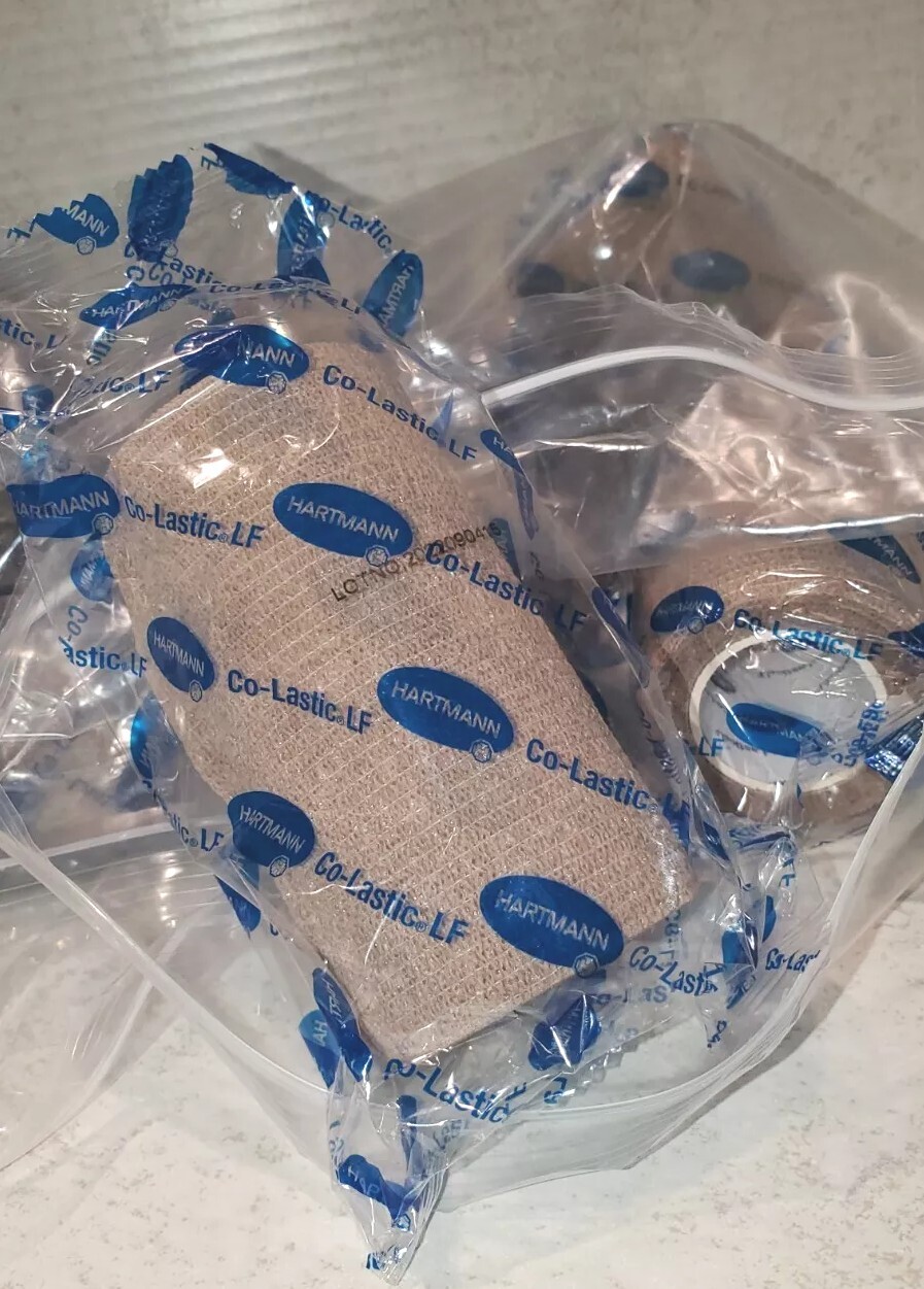 12 Hartmann Co-Lastic LF Cohesive Elastic Bandages 4" x 5 yards First ...