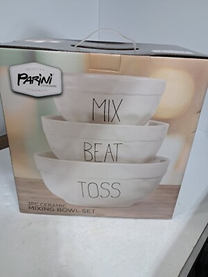 Parini 3 Pc. Ceramic Mixing Bowl Set (s) | eBay