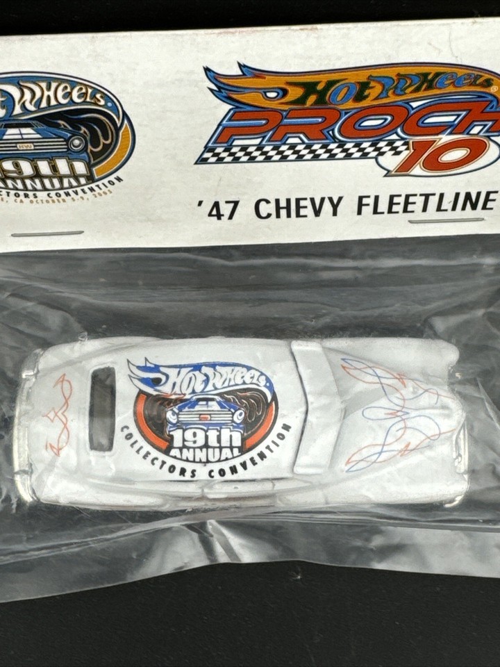 2005 Hot Wheels WHITE 47 CHEVY FLEETLINE 19th Convention 10 YEARS ...