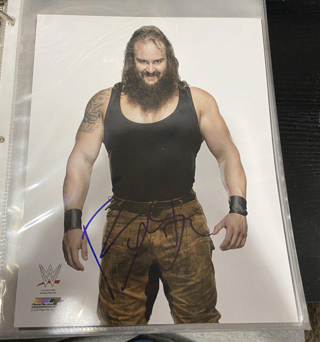 WWE Braun Strowman Signed Autograph 8x10 Official Promo Wyatt Family ...