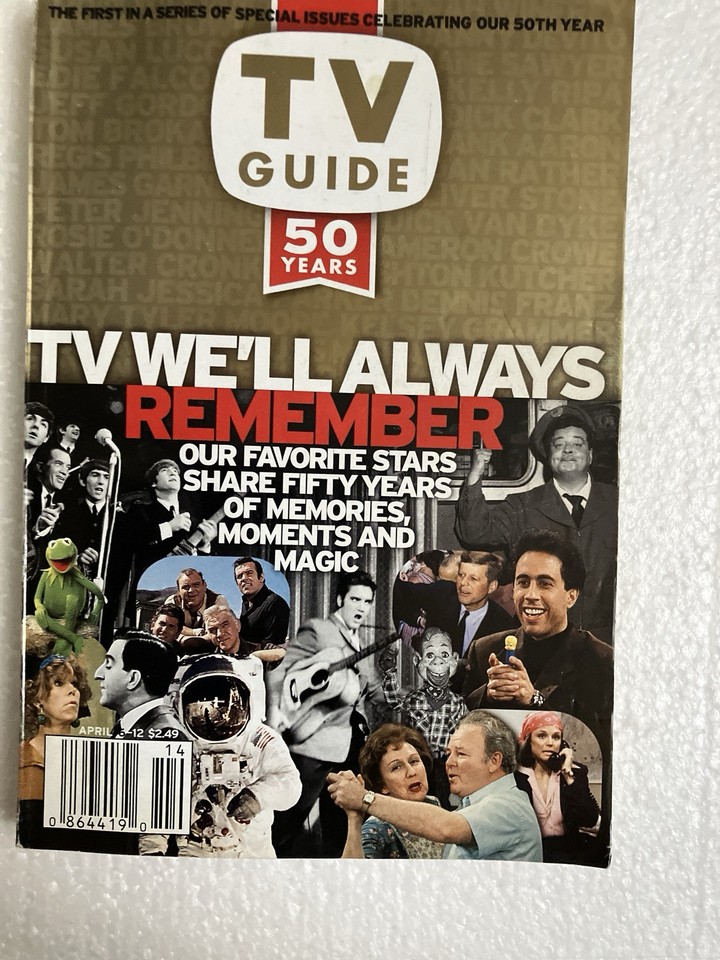 2002 TV GUIDE 50 Years April 6-12 The First In A Series of Issues NO ...
