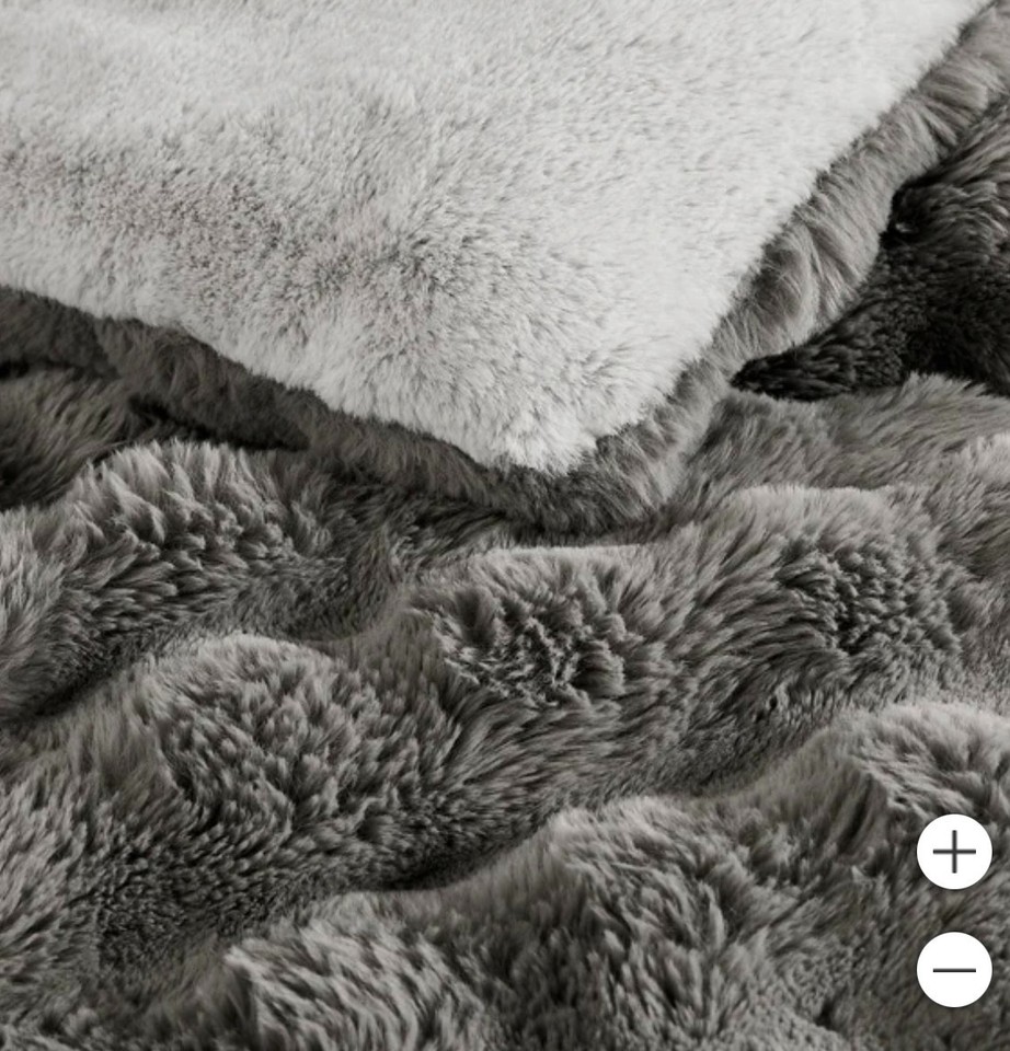 FRYE, 3 Piece - Faux Fur Comforter Set (Choose Color + Size) | eBay