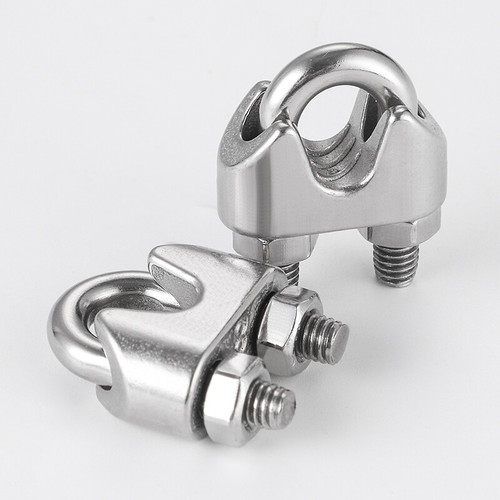 U Shape Bolt Thimble Wire Grips Clamp Clips Rope Cable 304 Stainless ...