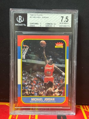 1986-87 Fleer Michael Jordan #57 (RC) Rookie - BGS 7.5 w Subs | eBay